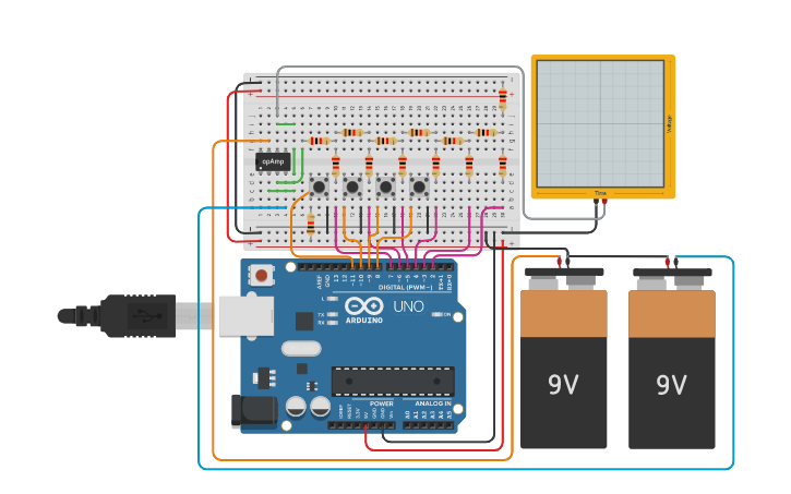 Circuit Design R2r Dac Signal Generator Tinkercad