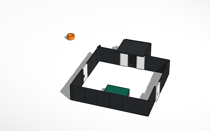 3D design fnaf 4 bedroom layout. - Tinkercad