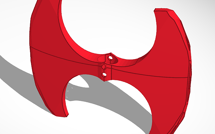 3D design Battle Axe Blade - Tinkercad