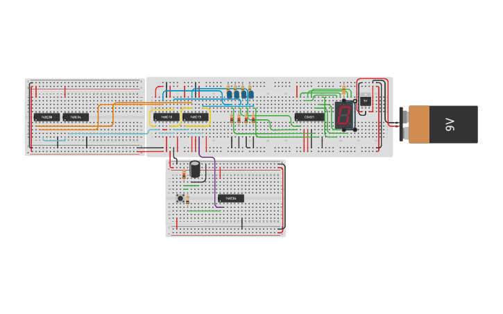 Circuit design digitales - Tinkercad