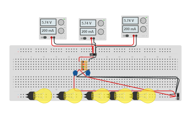 Circuit design circuito en paralelo 2 - Tinkercad