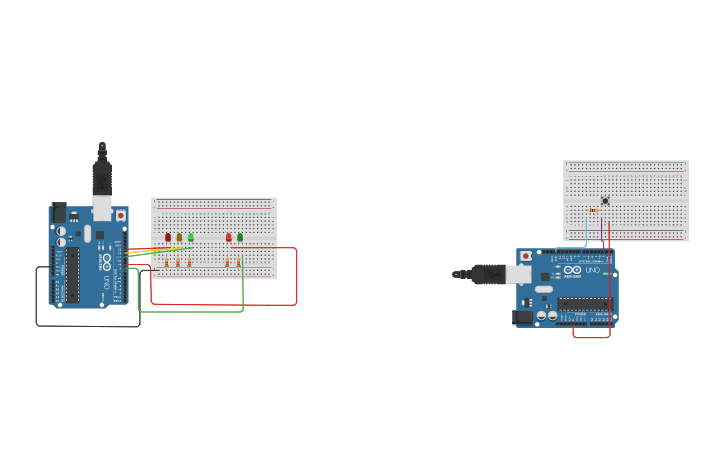 Circuit design semáforo completo- Arduino 2 - Tinkercad