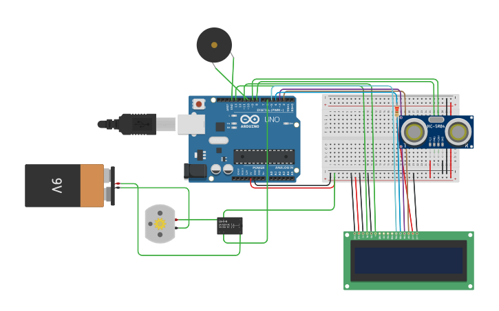 Circuit design Automatic-Tank-Filling-System - Tinkercad