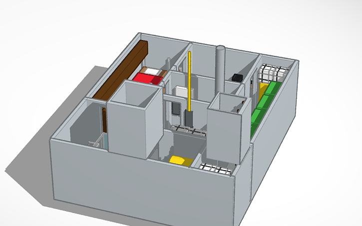 3D design da bunker - Tinkercad