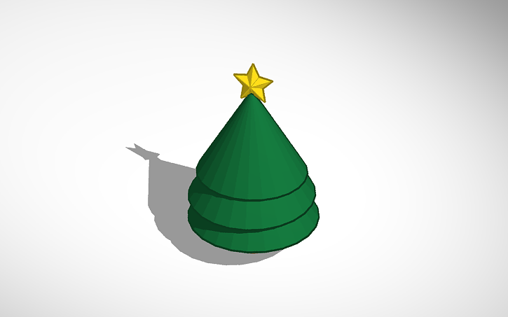 3D design Christmas Tree - Tinkercad