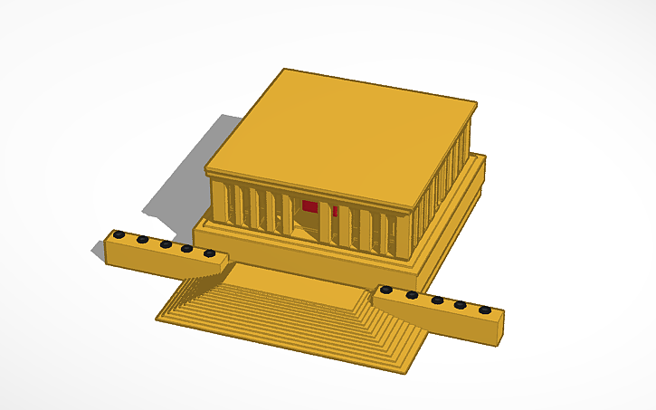 3D design anıtkabir | Tinkercad