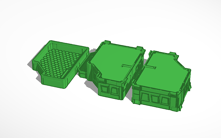 3D design 1/144 building stacks roof - Tinkercad