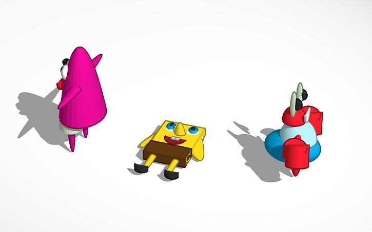 3d Design Spongebob Tinkercad