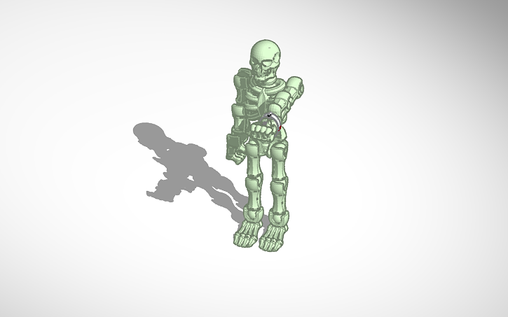 3D design Spider-man Skeleton with web shooters - Tinkercad