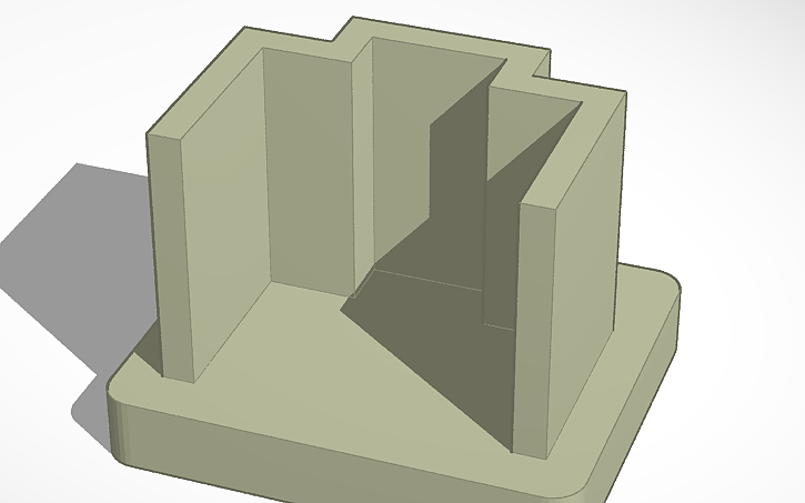 3D design RJ45 LAN port cap - Tinkercad