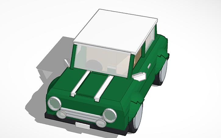 3D design 미니쿠퍼 | Tinkercad