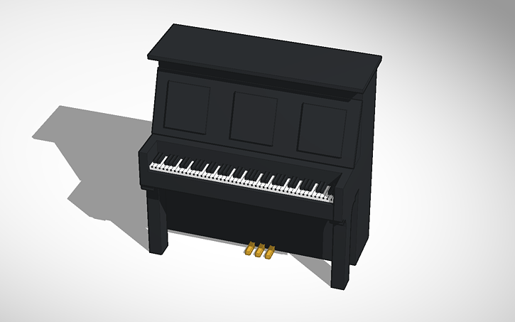 3D design IC - Piano - Tinkercad
