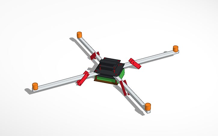 3D design Quadcopter - Tinkercad