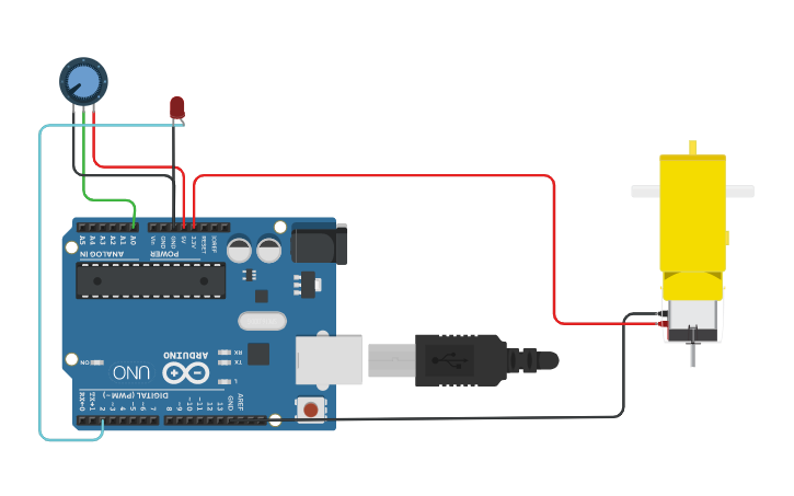 Circuit design Rain cover roof simulation - Tinkercad