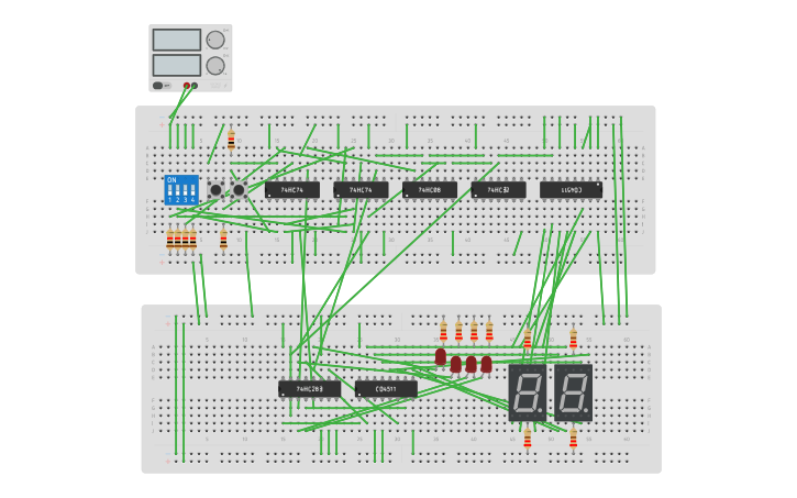 Circuit design Practica 6 - Tinkercad