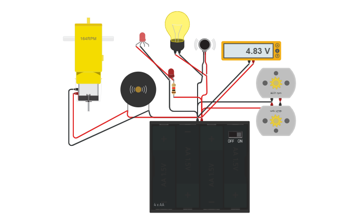 Circuit design Complex Circuit - Tinkercad