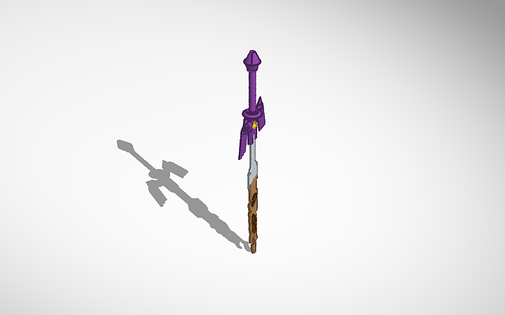3D design Decayed Master Sword - Tinkercad