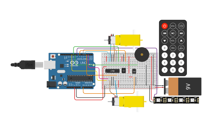 Circuit design Projeto Final - Tinkercad