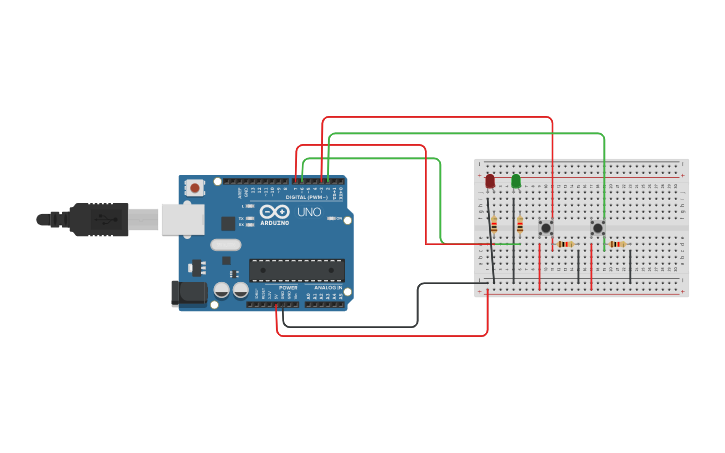 Circuit Design 2 Inputs E 2 Outputs Tinkercad