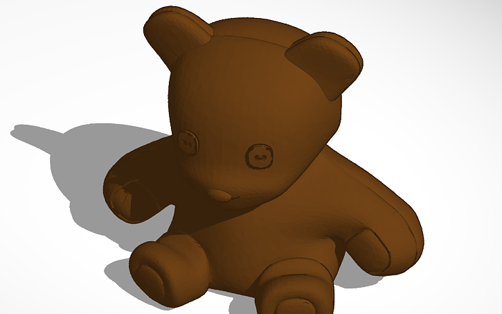 3D design Teddy bear - Tinkercad