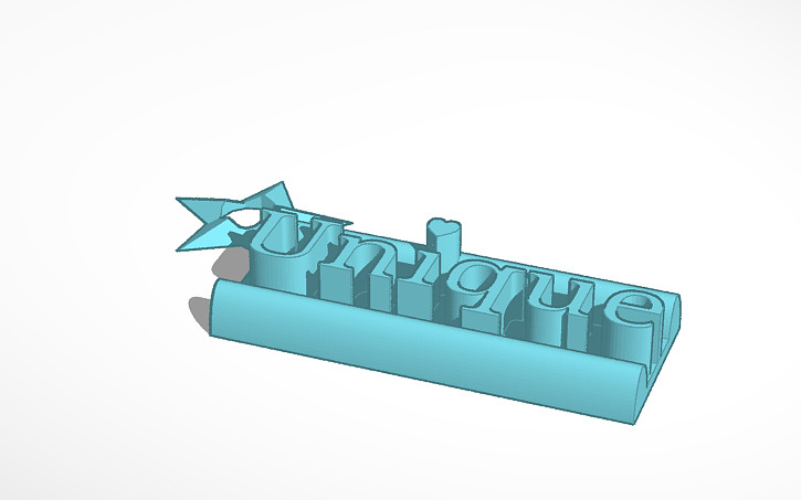 3D design My Keychain - Tinkercad