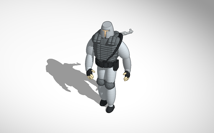3D design Heavy Armored Soldier | Tinkercad