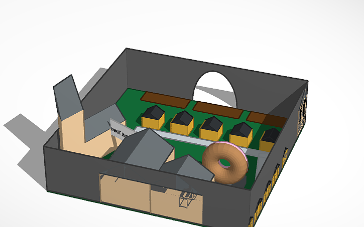 3D design DOUNUT TOWN | Tinkercad