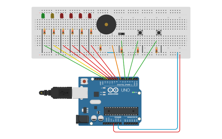 Circuit design Target | Tinkercad