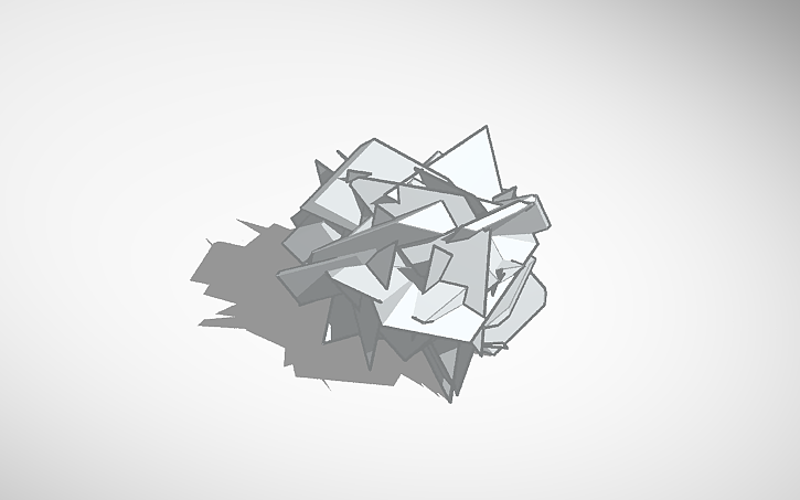 3D design Crumpled Paper - Tinkercad