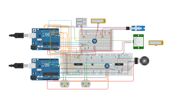 Circuit design Spider_Robotics_Embeded - Tinkercad