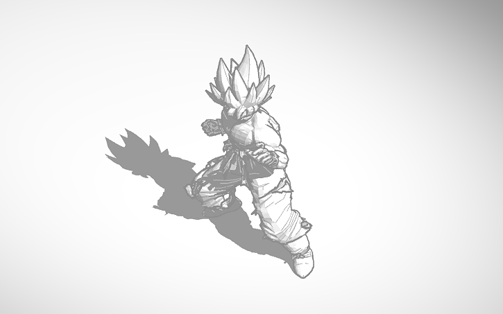 3D design ssj Goku - Tinkercad
