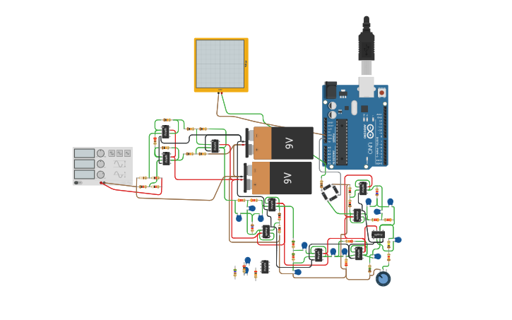 Circuit design EEG - Tinkercad
