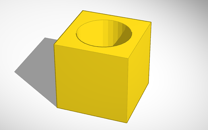 3D design Square Pencil Cup - Tinkercad