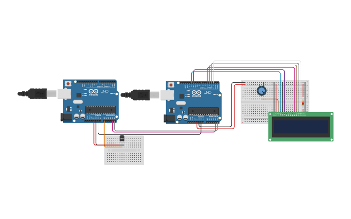 Circuit design I2C com sensor tmp e lcd-Jaqueline - Tinkercad
