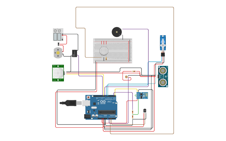 Circuit Design Complete Home Automation System Tinkercad