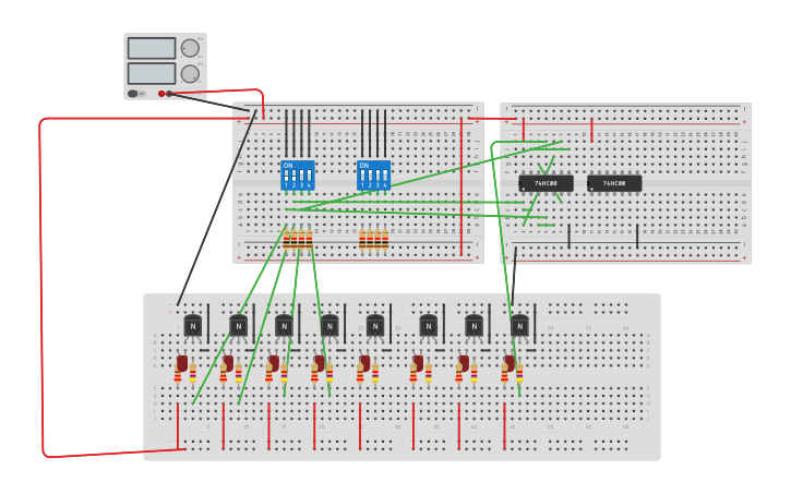 Circuit design quad 2 manip 1 exercice 3 OK | Tinkercad Circuit design quad 2 manip 1 exercice 3 OK | Tinkercad