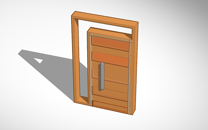 3D design Modern Door - Tinkercad