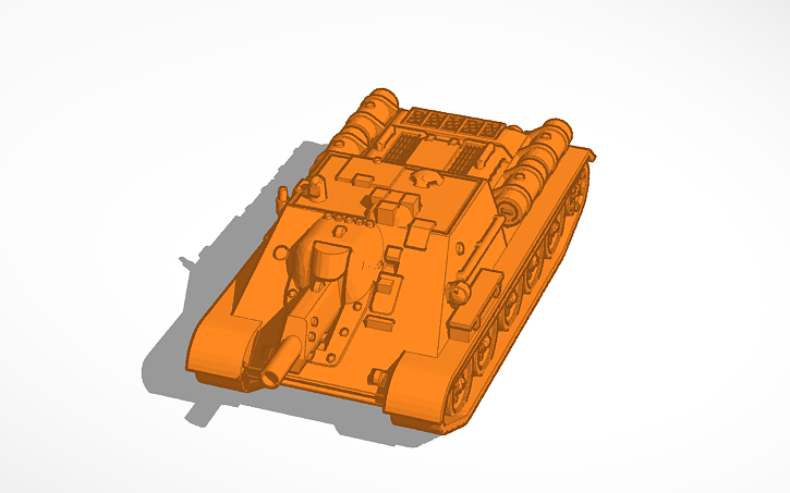 3D design SU-122 - Tinkercad