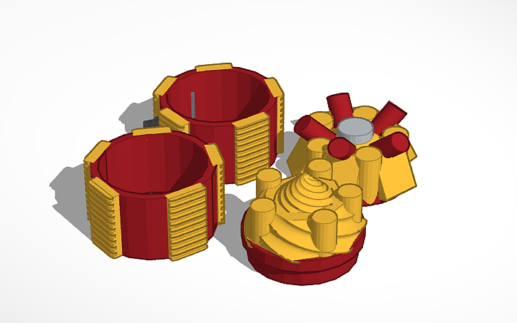 3D design Easy to print Terrax-pattern termite assault drill - Tinkercad