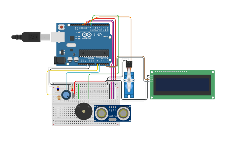 Circuit design Copy of Smart Lamp with Motion Detection - Tinkercad