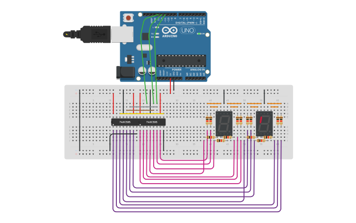 Circuit design snake - Tinkercad
