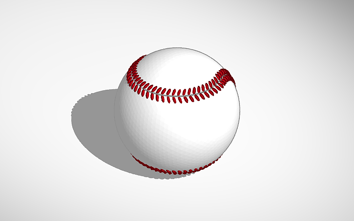 3D design Baseball - Tinkercad