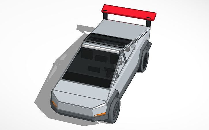 3D design race tesla cybertruck | Tinkercad