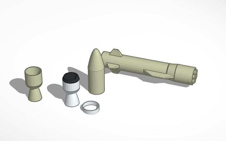 3D design Blue Origin New Glenn(3 Stage) | Tinkercad
