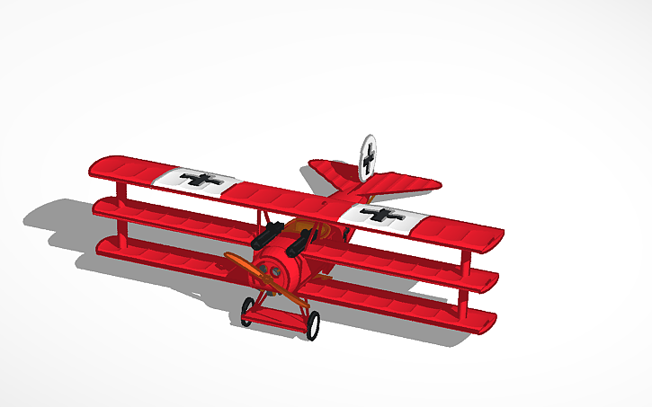 3D design Fokker DR.1 triplane | Tinkercad