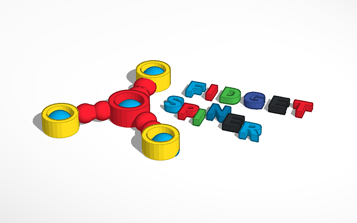 3D design my fidget spinner | Tinkercad
