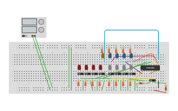 Circuit design Electronic_4_Bit_Adder_74HC283_4_Period SEBASTIAN2020 ...