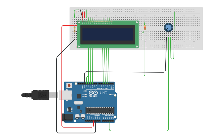 Circuit design Arduino Volt Meter | Tinkercad Circuit design Arduino Volt Meter | Tinkercad