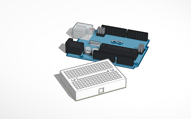 3D design LED Arduino 9v - Tinkercad