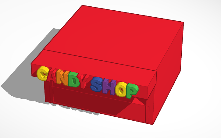 3D design CANDY SHOP - Tinkercad